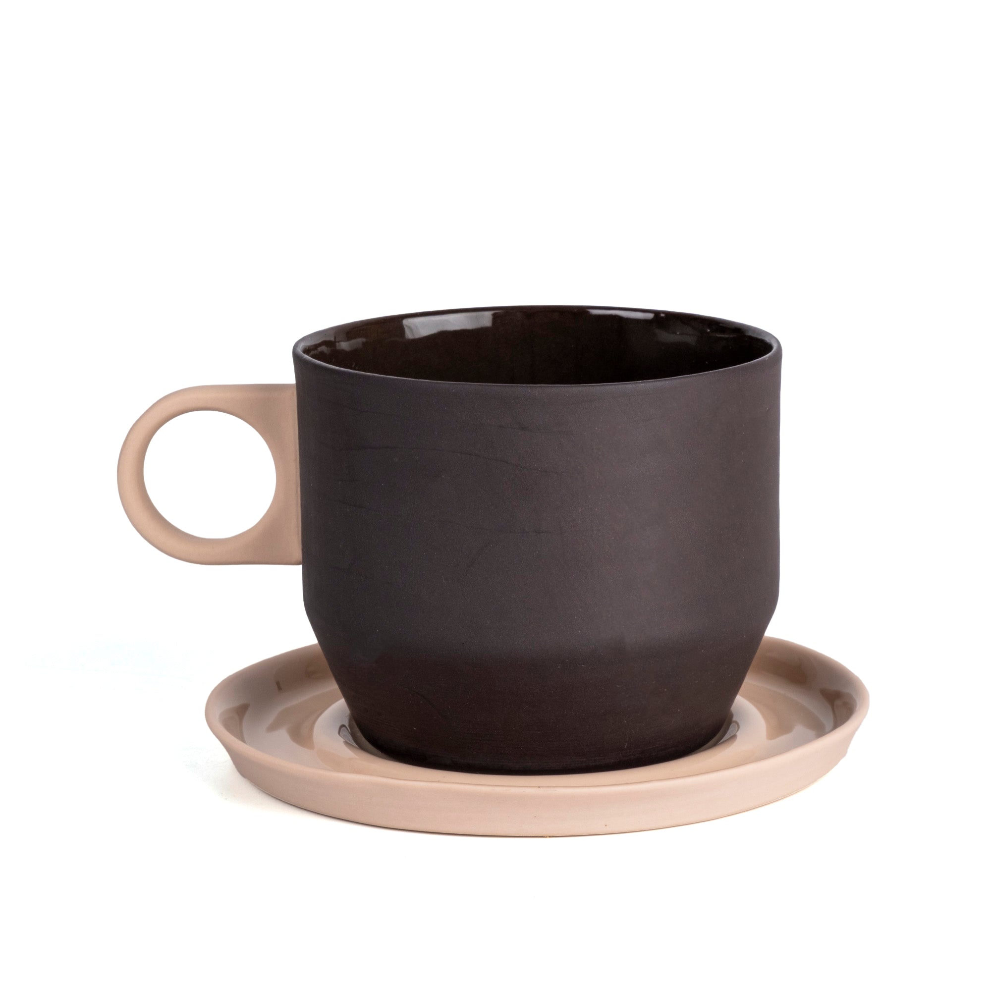 Modern Conic Coffee & Tea Cup with Saucer | Lydia Collection | Elegant ...