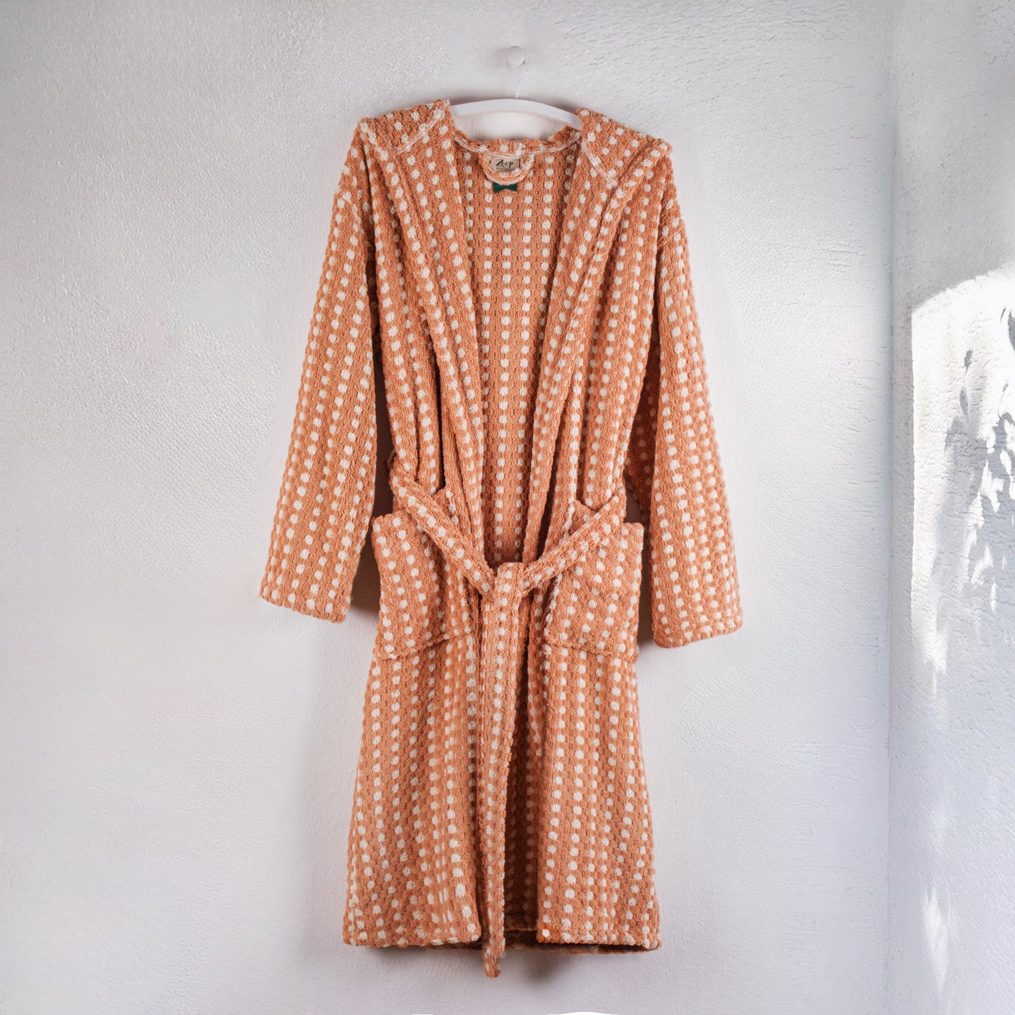 Aegean Collection | Almond Cream Bubble Bathrobes | Zeep Naturals